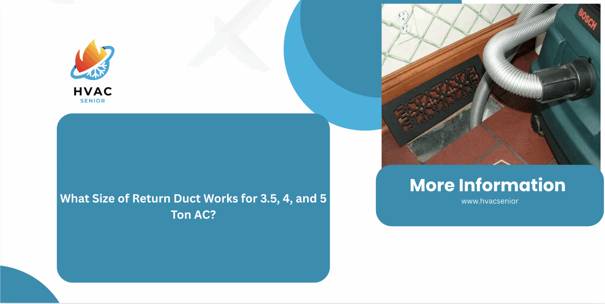 What Size of Return Duct Works for 3.5, 4, and 5 Ton AC?